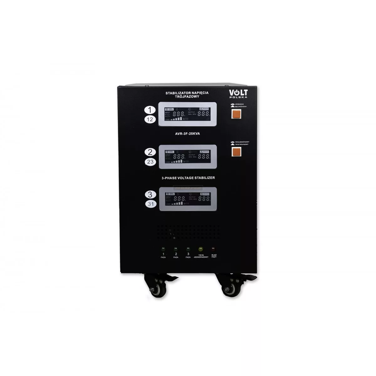 Háromfázisú feszültségszabályozó AVR PRO 25000VA 3% SERVO 3F