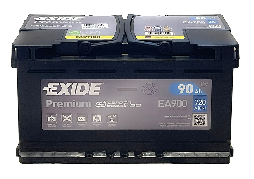 Exide Premium 90Ah autó akkumulátor jobb+ EA900 - Autó-Motor